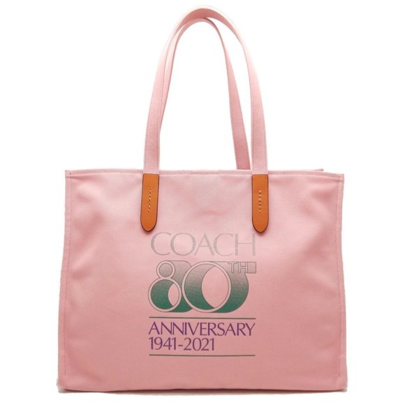 Coach | Bags | Coach C772 Tote Bag 80th Anniversary Canvas Pink Outlet ...